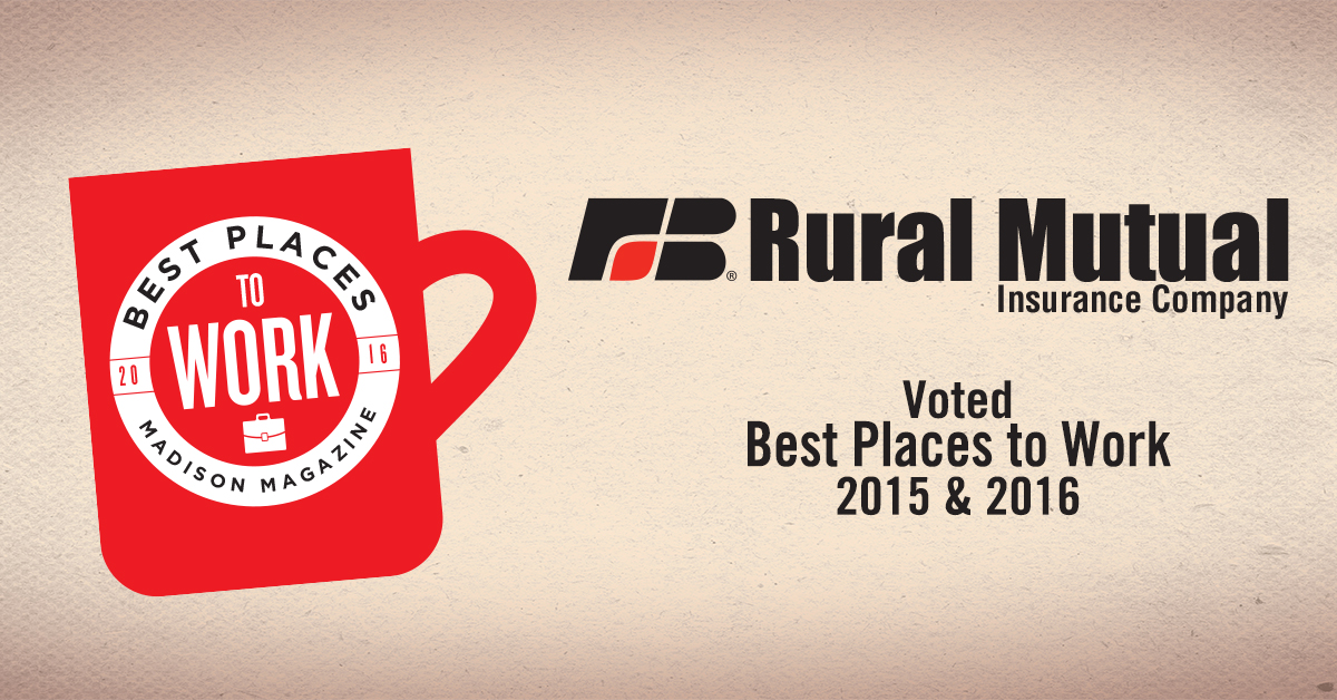 Rural Mutual Voted Best Places to Work | Madison Magazine